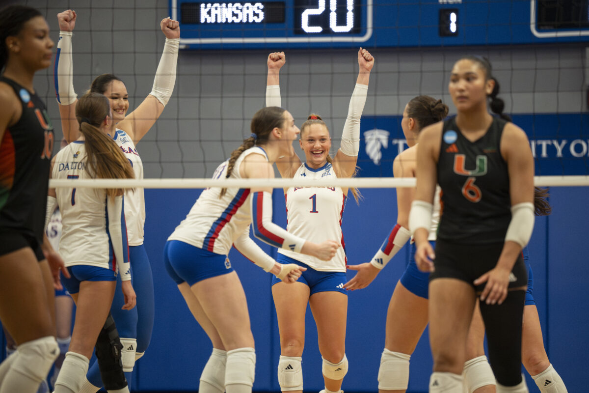 Photo Gallery: KU volleyball moves on to Sweet 16 by dispatching Miami ...